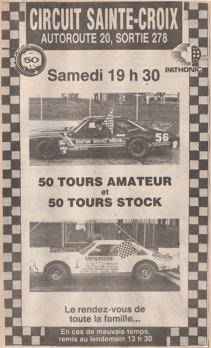 Circuit Ste-Croix - Saison 1988